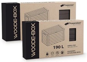 Zahradní box WOODEBOX 280 l - antracit 116 cm PRMBWL280-S433