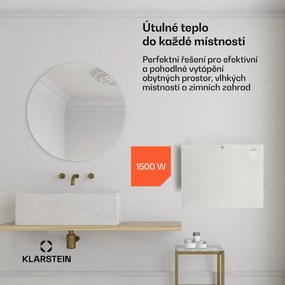 Klarstein Bansin Crystal Smart, konvektor, 1500 W, 5 - 50 °C, ovládání pomocí aplikace