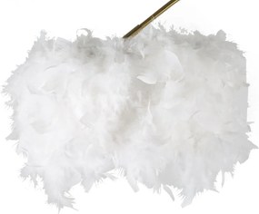 Stojací lampa Plure 180 cm bílá/černá