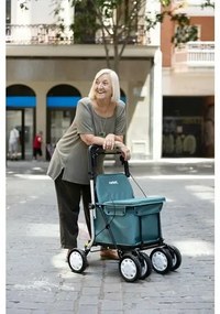 Carlett Senior Assist nákupní taška na kolečkách 38 l, modrozelená