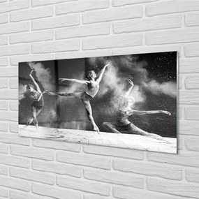 Obraz na skle Dámská Baleríny kouř 140x70 cm
