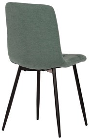 Jídelní židle CT-281 GRN2 látka zelená, kov černý mat