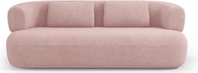 Světle růžová pohovka z textilie bouclé 178 cm Jenny – Micadoni