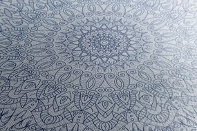 Obraz detailní ozdobná Mandala v modré barvě Varianta: 60x40