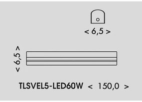 Ecolite TLSVEL5-LED60W - LED Zářivkové svítidlo VELO LED/36/48/60W/230V bílá