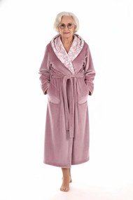 Župan s kapucí Flora mauve mist 39 56 4353 - M