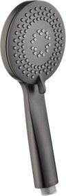 Deante Arnika, kulatá ruční sprchová hlavice 3-funkční, grafitová (titanium), NQA_D51S