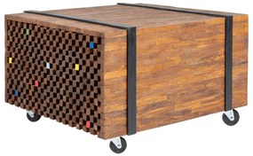 vidaXL Marketos Odkládací stolek, teak, 60x60x38 cm