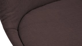 Konferenční židle Borneo V2 přírodní konstrukce látka – hnědá