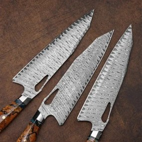 KnifeBoss kuchařský damaškový nůž Chef Boss 9.5 (243 mm) VG-10