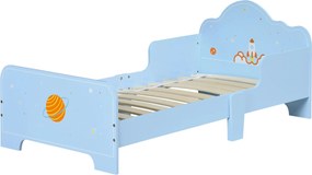Dětská postel ZONEKIZ pro děti ve věku 3-6 let 143x74x59 cm Dřevěná postel s bezpečnostními zábranami Max zatížení 80 kg Moderní nábytek do ložnice M…