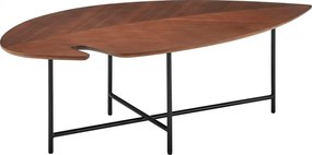 Danish style Konferenční stolek Letysa, 120 cm, tmavě hnědá