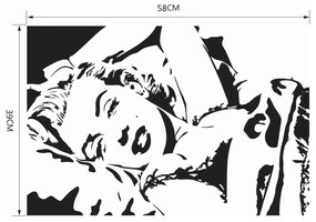 Samolepka na zeď "Marilyn Monroe" 39x58 cm