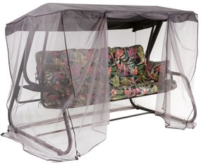 Zahradní houpačka s moskytiérou a s bočními stolky Celebes Plus Black Edition G052-23IB PATIO