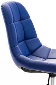 Bhm germany Kancelářská židle Emil, syntetická kůže, modrá