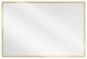 Mexen Loft obdélníkové koupelnové zrcadlo 90 x 60 cm, zlatý rám - 9852-090-060-000-50