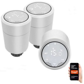 Immax NEO 07732A - SADA 3x Termostatická hlavice 2xAA/3V Tuya 07732A