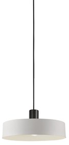 ACB Iluminacion Závěsné svítidlo JARVIS, ⌀ 30 cm, 1xE27 15W Barva: Bílá, Barva montury: Černá