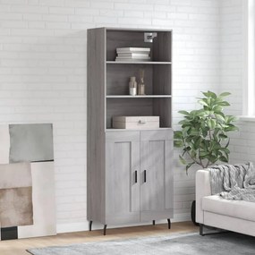 Skříň highboard šedá sonoma 69,5 x 34 x 180 cm kompozitní dřevo 3189979