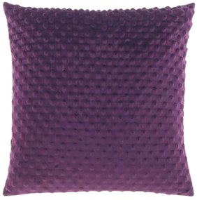 Sametový dekorační polštářek KAAT 45x45 cm, fialový