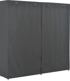 Šatní skříň šedá 173 x 40 x 170 cm textil 248199
