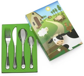 Zilverstad Dětská sada příborů (4 ks) Farm Animals