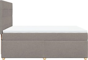 Box spring postel s matrací taupe 160x200 cm textil 3291335