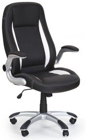 Kancelářská židle s područkami Profilovaná Eko kůže Černá TINO