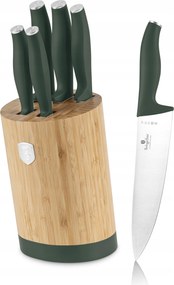 Berlingerhaus BH-2757 se stojanem Bamboo 6 ks Matte Green Collection