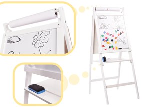 Creative Corner Magnetická dřevěná tabule bílá velká XXL