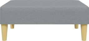 vidaXL 2místná rozkládací pohovka s podnožkou textil [3216240] Barva: světle šedá