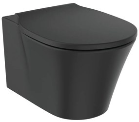 Ideal Standard Connect Air - Závěsné WC 36x54cm AQUABLADE, Hedvábná černá E0054V3