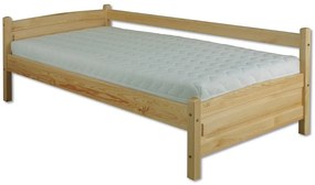 Masivní dřevěná postel -jednolůžko LK133 borovice masiv 90x200 cm-přirodní