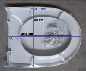 Cersanit Merida, toaletní sedátko pomalu padající z polyprepylenu, bílá, K98-0084