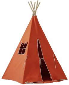 Moi Mili Tmavě oranžový bavlněný teepee stan Navajo 170 x 130 cm