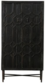 OnaDnes -20% Hoorns Černá borovicová skříň Morten 75 x 40 cm