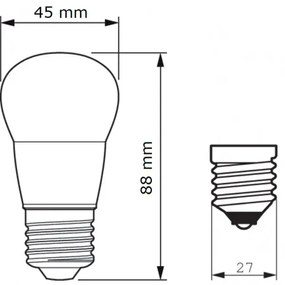 Philips ND5-40W-E27-P45 LED žárovka Philips CorePro LED lustr E27 5W