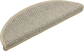 Samolepicí nášlapy na schody sisal 15ks 56x17x3cm světle zelené 326863