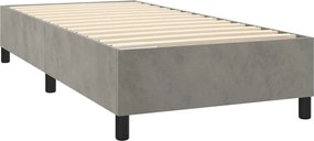 vidaXL Box spring postel s matrací 80 x 200 cm samet [3142931] Barva: Tmavě zelená