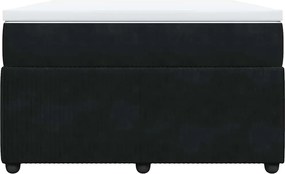 Box spring postel s matrací černá 120 x 190 cm samet 3285628