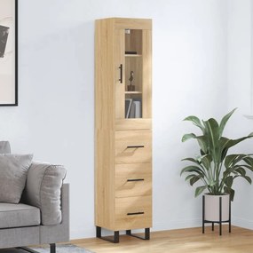 vidaXL Skříň highboard 34,5x34x180 cm kompozit [3199258] Barva: dub sonoma