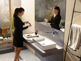Hansgrohe Metropol, umyvadlová baterie pod omítku 225 mm, 2-otvorová instalace, chromová, 32526000