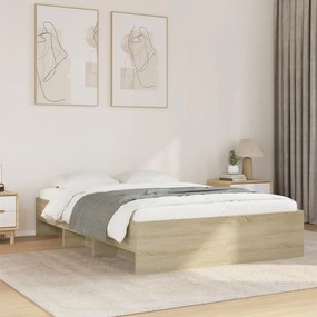 Rám postele bez matrace dub sonoma 120x190 cm kompozitní dřevo 3295697