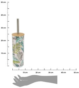 WC kartáč Jardin, kombinace barev/s dřevěnými a chromovými prvky