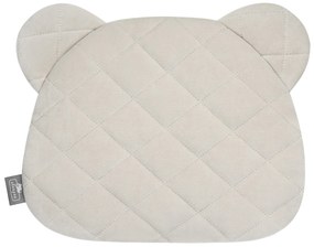 Sleepee Sametový polštář ve tvaru medvídka ROYAL BABY pískový