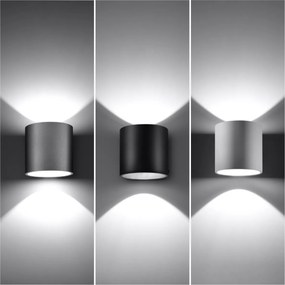 Sollux Lighting Nástěnné svítidlo ORBIS 1 černé