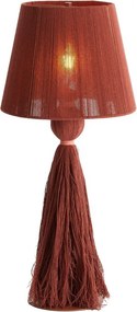 Stolní lampa v cihlové barvě s textilním stínidlem (výška 58 cm) Espino – Light &amp; Living