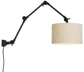 Nástěnná lampa Amsterdam 3220, L barva stínidla: linen light (LL) - 100% len