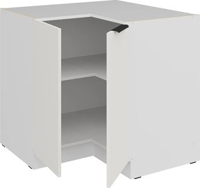 ARIA wh | dolní skříňka 90x90 DN 2F rohová s policí | 90x90 cm | bílá