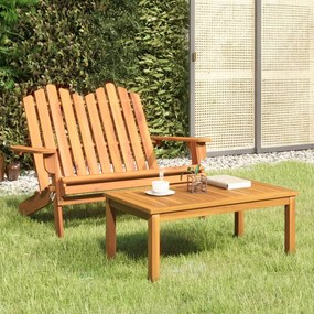 2Dílná Sada Zahradního Nábytku Adirondack Masivní Akácie Přírodní